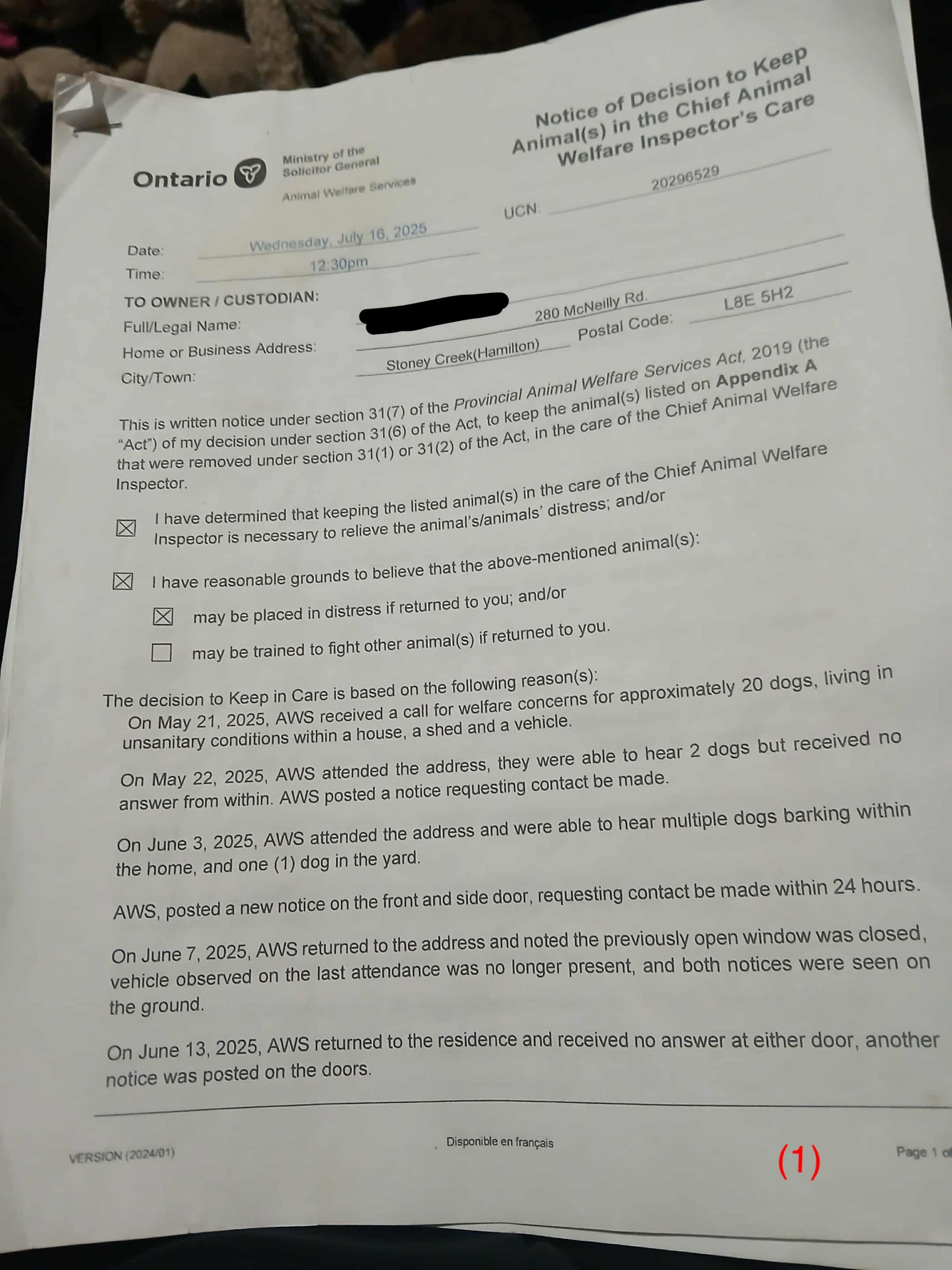 Animals in Distress - AWS Fails to Act - AGAIN! - Humane Initiative
